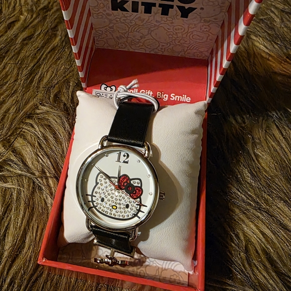 Sanrio | Accessories | Nwtin Box Hello Kitty Black White Watch | Poshmark